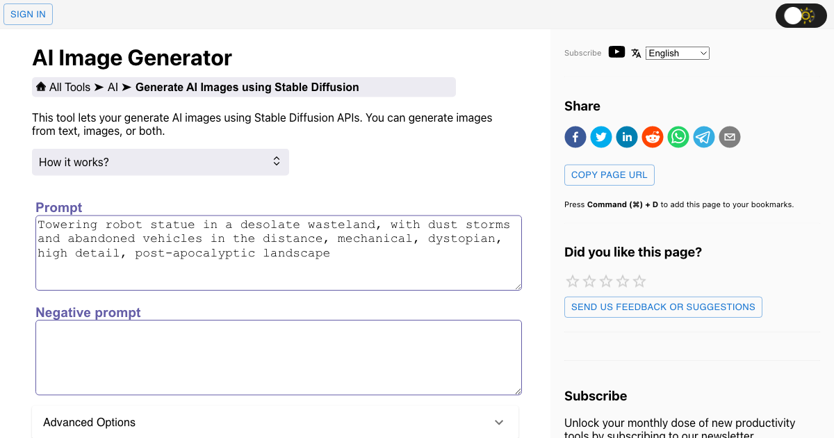 Generate AI Images using Stable Diffusion