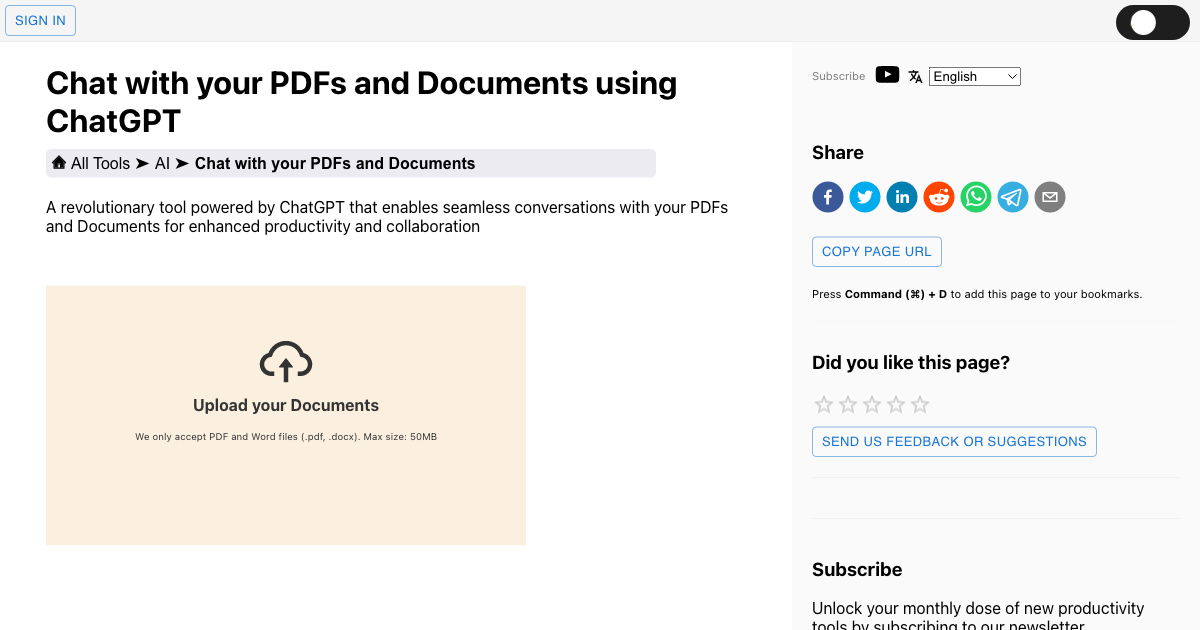 Chat with your PDFs and Documents using ChatGPT
