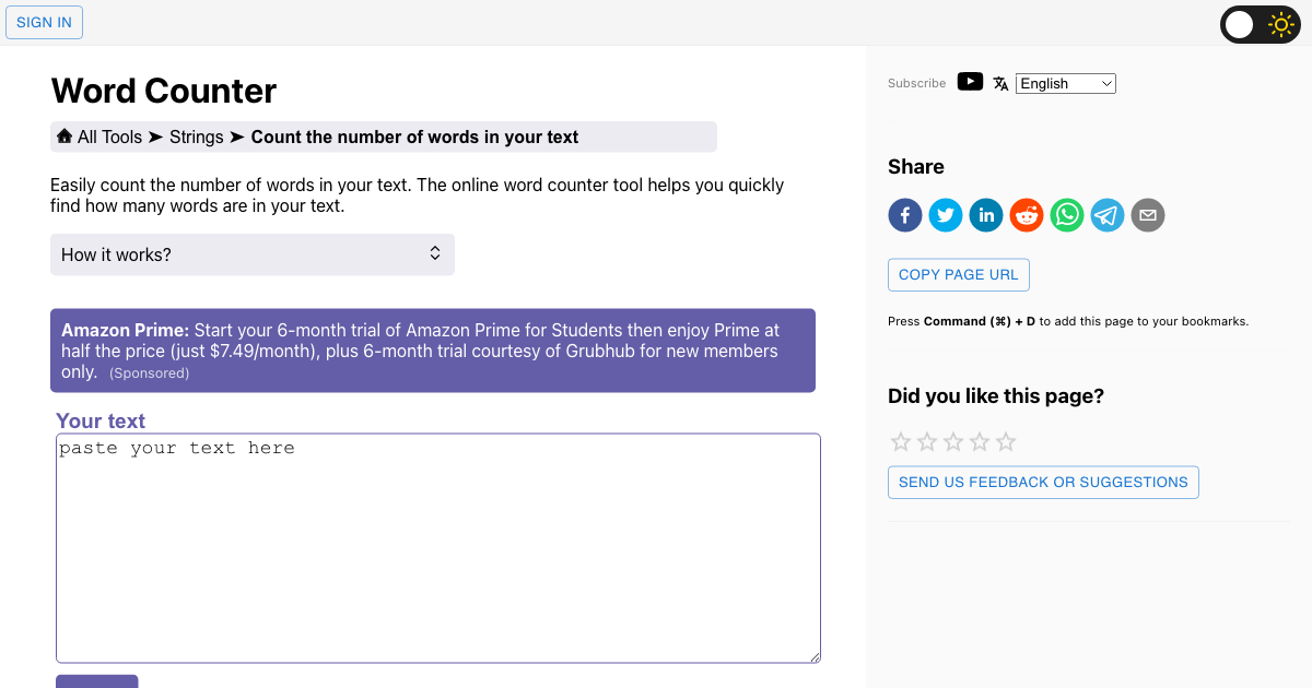Word Counter Word Counter